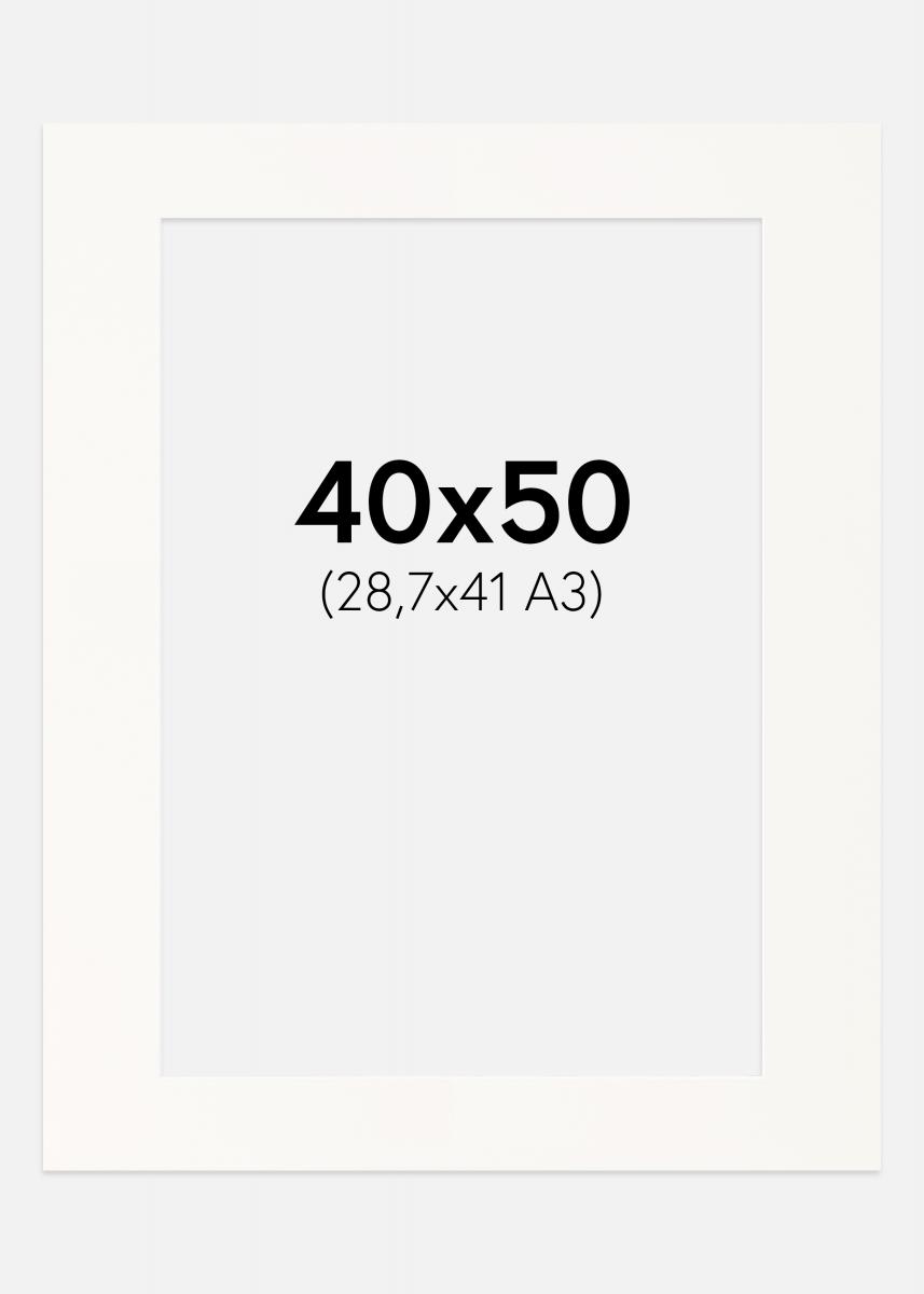 Compra Paspartú Antique White (Borde interior blanco) 40x50 cm (28,7x41 - A3) aquí - BGASTORE.ES